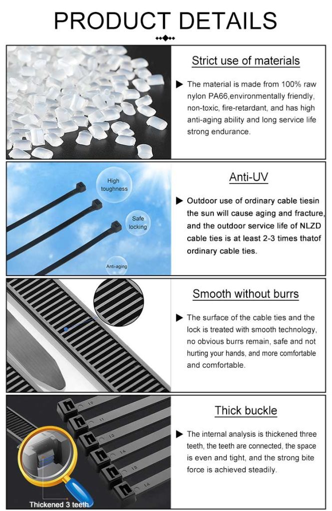 Standard Cable Ties - Niuli Electric